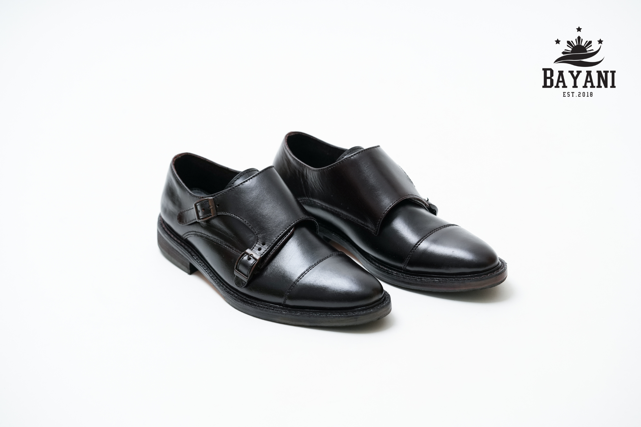 Mabini Double Monk Captoe Dark Walnut – Bayani PH